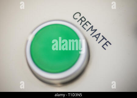 Crematorium control panel for cremation oven Stock Photo - Alamy