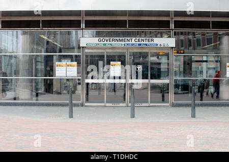 Government Center transit station, Boston, Massachusetts Stock Photo ...