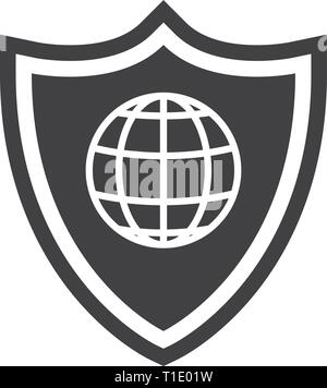 Firewall globe - internet concept - vector eps10 Stock Vector Image ...