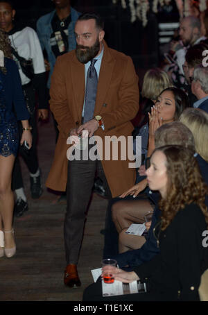 Joshua Sasse and his wife Francesca Cini attend Fashion Collection Hub ...