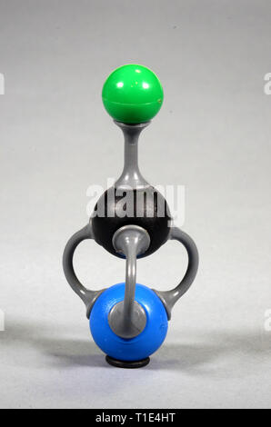 Hydrogen cyanide. Molecular model of the inorganic compound hydrogen ...