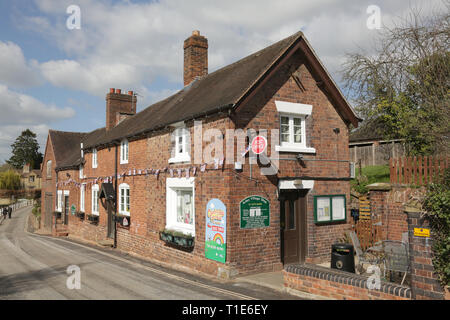 The village shop and post office at Upper Arley on the River Severn ...