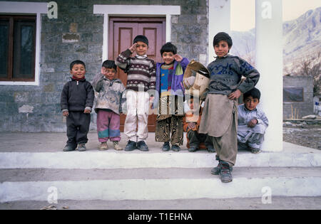 Pakistan Hunza Valley Karimabad Group of Hunza children Stock Photo - Alamy