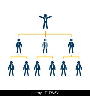 Business organization chart tree company corporate Stock Vector Image ...