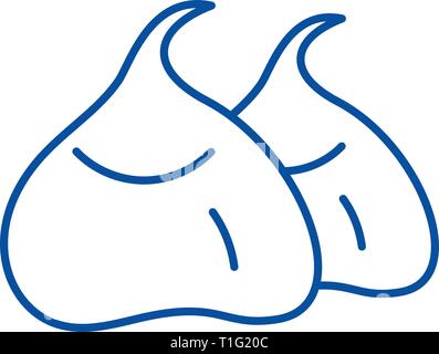 Bean bags vector line icon, linear concept, outline sign, symbol Stock ...