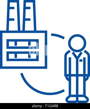 Storehouse product icon outline vector. Digital control. Online ...