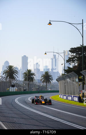 MELBOURNE, AUSTRALIA, MARCH 17: Aston Martin Red Bull Racing mechanics ...