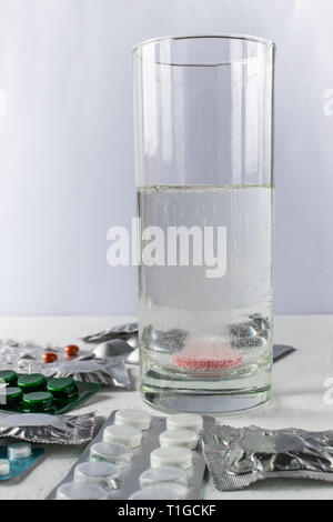 Tablets in the packing Stock Photo - Alamy