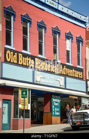 The Old Butte Historical Adventures' building has a western vibe in the ...