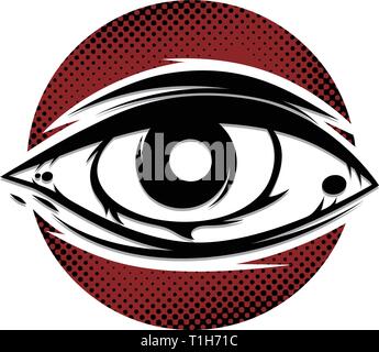one eye cult religion sign symbol vector art Stock Vector Image & Art ...