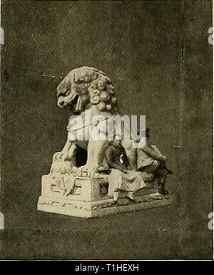 . STONE LAMAIST LION, TIEN AN MEN. IMPERIAL PALACE, PEKING Stock Photo ...