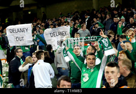 Republic of Ireland fans in the stands during the UEFA Euro 2016, Group ...