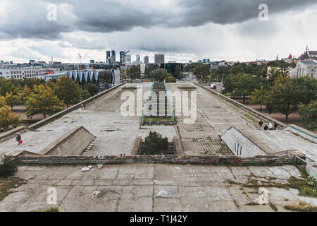 The abandoned Tallinn City Hall (Linnahall), completed in 1980 while ...