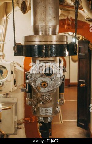 Vintage periscope from a submarine on display at Number 3 covered Slip ...