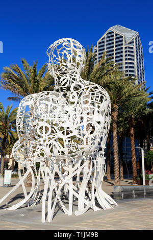 Pacific Soul Sculpture by Jaume Plensa, San Diego, California, USA ...