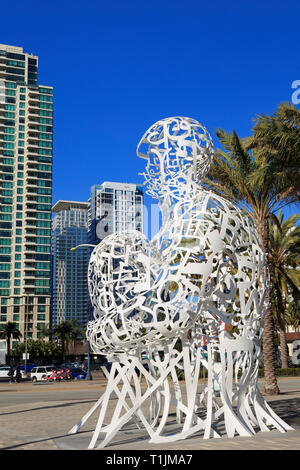 Pacific Soul Sculpture by Jaume Plensa, San Diego, California, USA ...