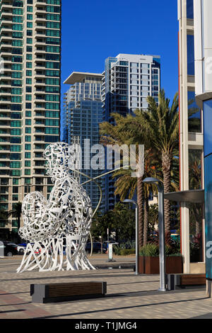 Pacific Soul Sculpture by Jaume Plensa, San Diego, California, USA ...