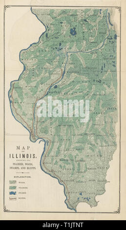Illinois as it is its history geography Stock Photo - Alamy
