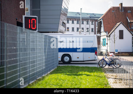 Werl, Germany. 27th Mar, 2019. An aerial photo of the correctional ...