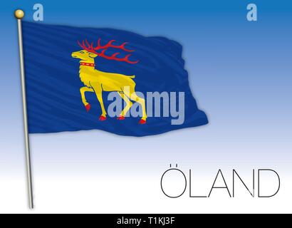 Oland regional flag, Sweden, vector illustration Stock Vector Image ...