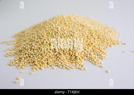 Mountain of Quinoa Seeds, white background of Quinoa seeds. Quinoa ...