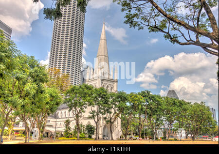 Singapore City Center Landmarks Stock Photo - Alamy