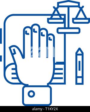 Search integrity icon outline vector. Core mission. Vision trust Stock ...