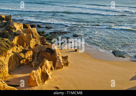 Gale beach in Albufeira. Algarve, Portugal Stock Photo - Alamy