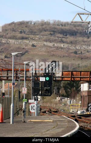 Next train indicator at light rail platform of Siu Hong Station, Hong ...