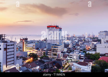 Skyline of Makassar, capital of South Sulawesi, Indonesia Stock Photo ...