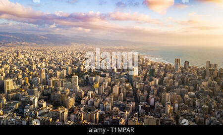 Aerial skyline view, Beirut, Lebanon Stock Photo - Alamy