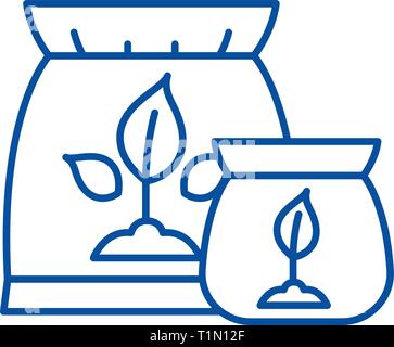 chemical treatment gardening line icon vector illustration Stock Vector ...