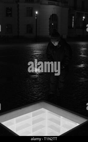 Book burning memorial, Berlin, Germany Stock Photo - Alamy