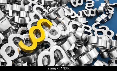 3d rendering of many confusing paragraphs for laws known by lawyer and ...