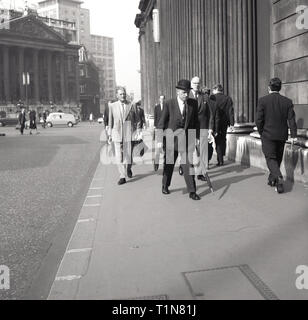 1950s, suited city gentleman going to work in the city of London, the ...