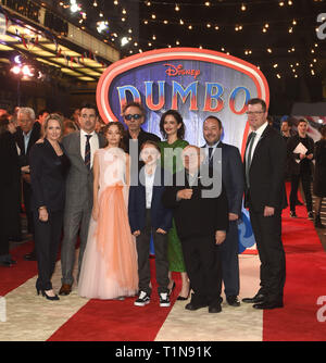 Colin Farrell, Nico Parker, Finley Hobbins, Tim Burton, Eva Green and ...