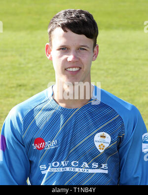 Derbyshire County Cricket Club's Mattie McKiernan, during the media day ...