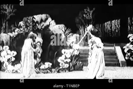 Haunted house and gardens vintage spooky photo Stock Photo - Alamy