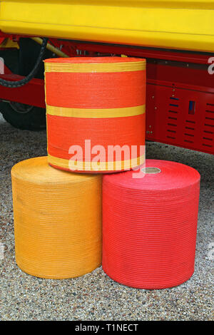 Rolls of Mesh Fabrics For Packaging Produce Stock Photo - Alamy