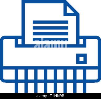 Electronic garbage icon outline vector. Trash bin bag. Plastic eco can ...