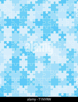 Separate pieces of white puzzle, seamless illustration Stock Photo - Alamy