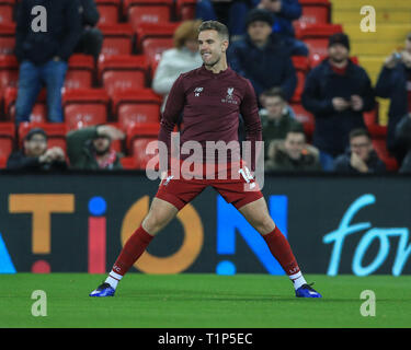 Jordan Henderson of England warming up prior to the England v Albania ...