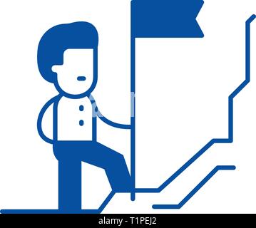 Discoverer line icon, vector. Discoverer outline sign, concept symbol ...