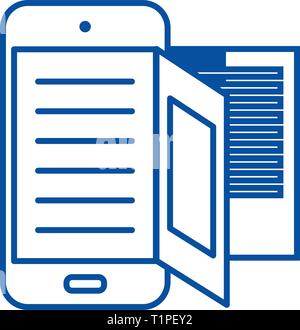 Student laptop reader icon outline vector. Club study. Person book ...