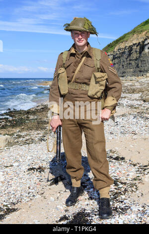 A corporal of the 56th Infantry Brigade (Essex) of the British Army ...