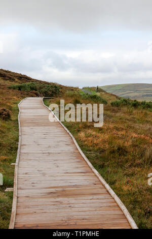 Walking trail at Wild Nephin National Park Ballycroy, Ireland. A ...