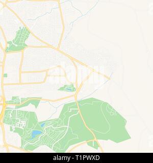 Printable map of Nicosia , Cyprus with main and secondary roads and ...