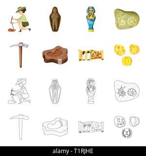 archaeologist,mummy,sarcophagus,rock,pickaxe,scroll,coins,girl,ancient ...