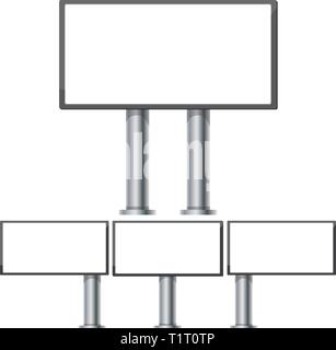 Set Billboards outline vector illustration Stock Vector Image & Art - Alamy