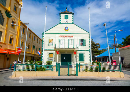 Courthouse Philipsburg St. Martin Maarten Caribbean Island Netherland ...